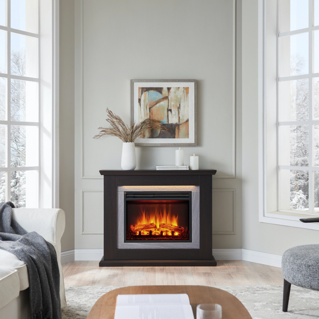 Orion Elektrische Haard - Donkerbruin - Elektrischehaarden.com