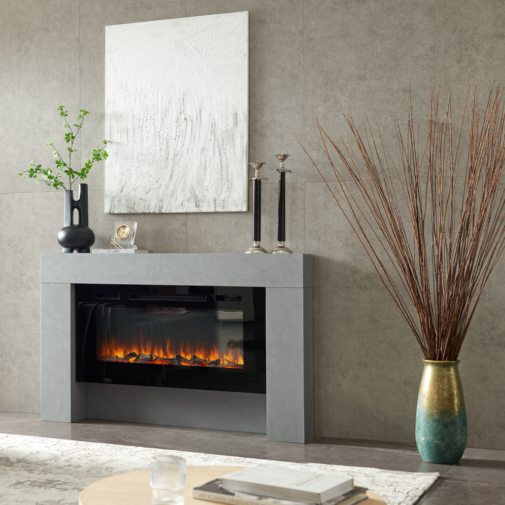 Kasala Elektrische Haard - Betonlook - Elektrischehaarden.com